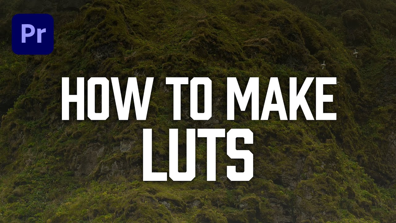 How to make a LUT In Premiere Pro cc - YouTube