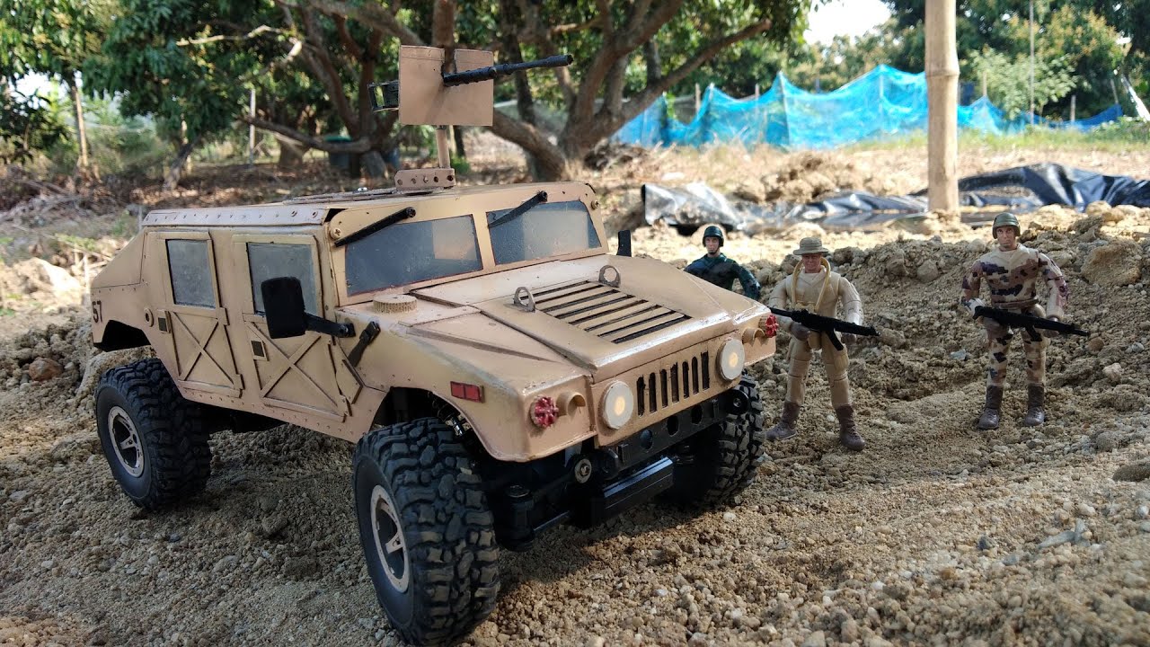 RC Action Humvee Military vehicle 1:16 - YouTube