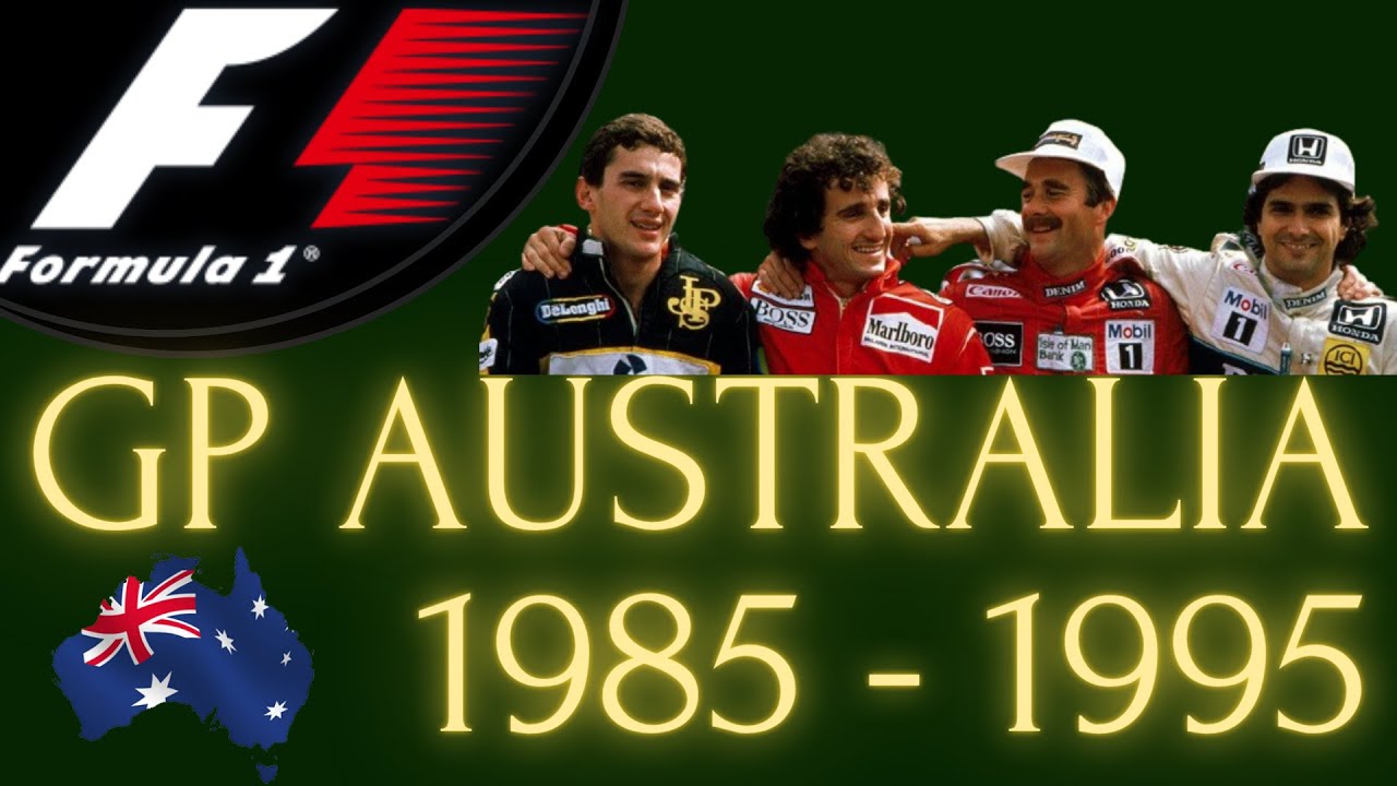 FORMULA 1: GP AUSTRALIA - Adelaide 1985 - 1995 - YouTube