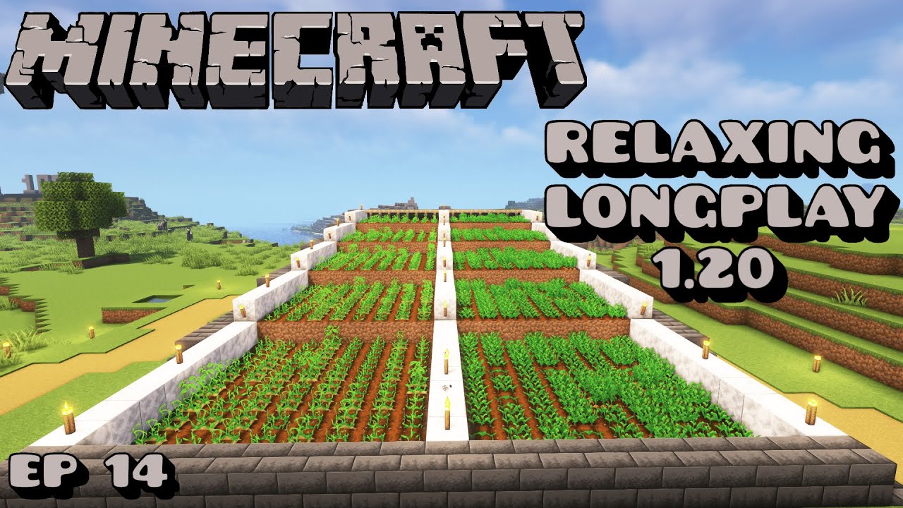Mega Crop Farm | Minecraft 1.20 | Relaxing Longplay | No Commentary ...