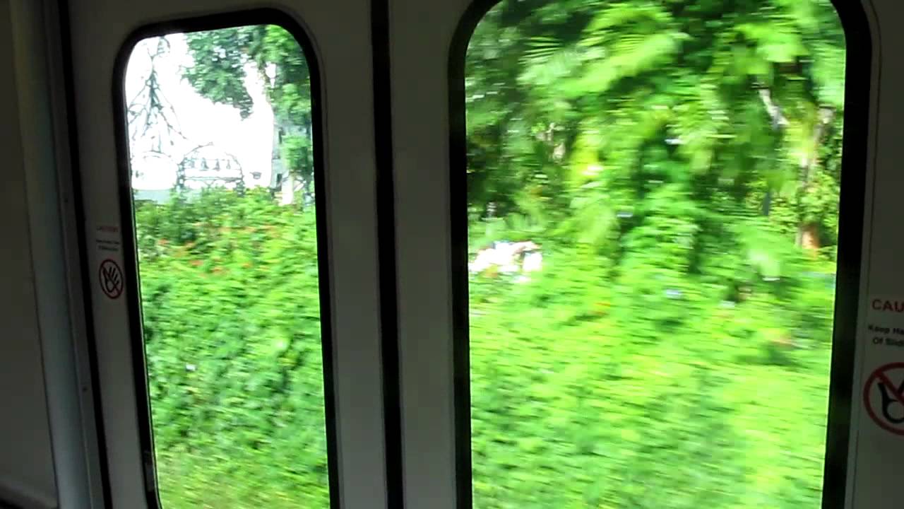 Sentosa Express (Pink Train) Ride from Imbiah to Beach - YouTube