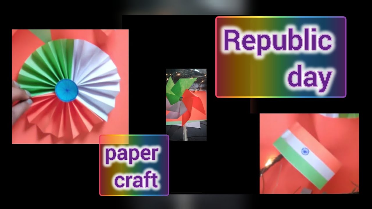 Republic day craft|| Independence day craft || Paper craft - YouTube