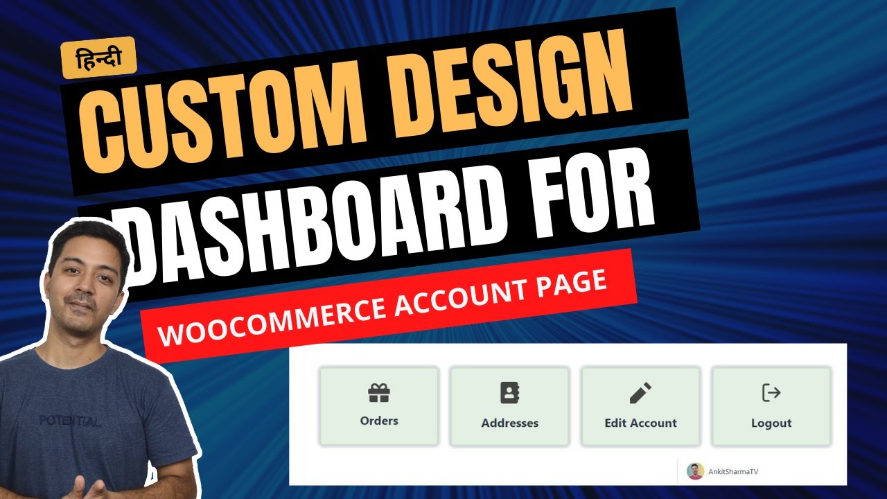 How to make custom Woocommerce Account / Dashboard page - Custom My ...