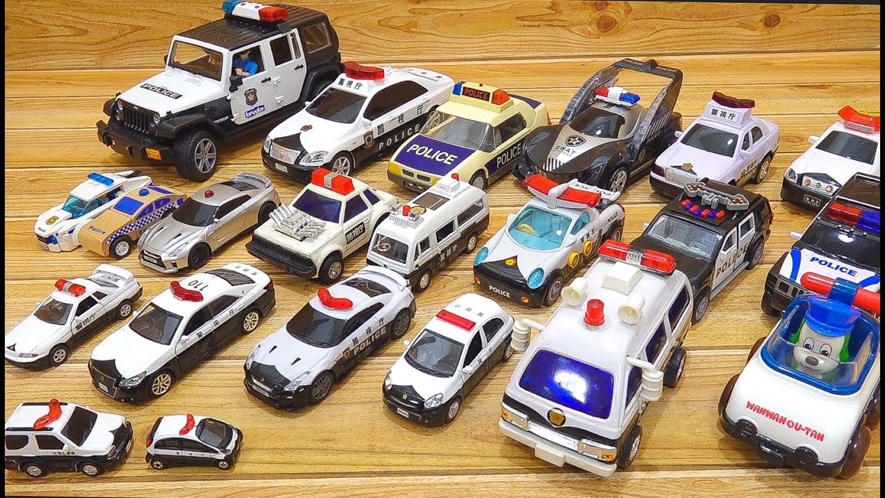 I will show you the minicar collection of police cars. - YouTube