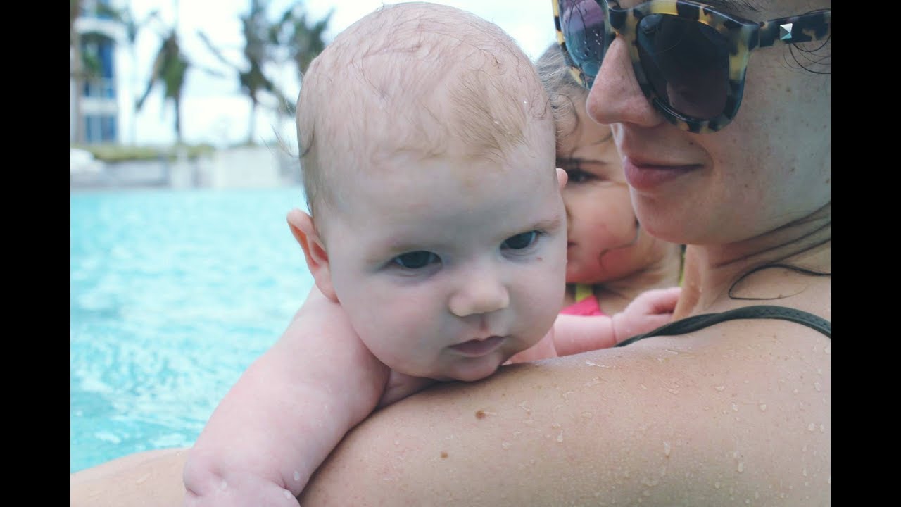 Miami! Baby Paloma's First Time in a Pool, 1 Hotel South Beach Florida ...