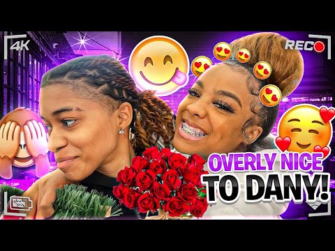 Being overly friendly to Danny😂😂 *cute response*