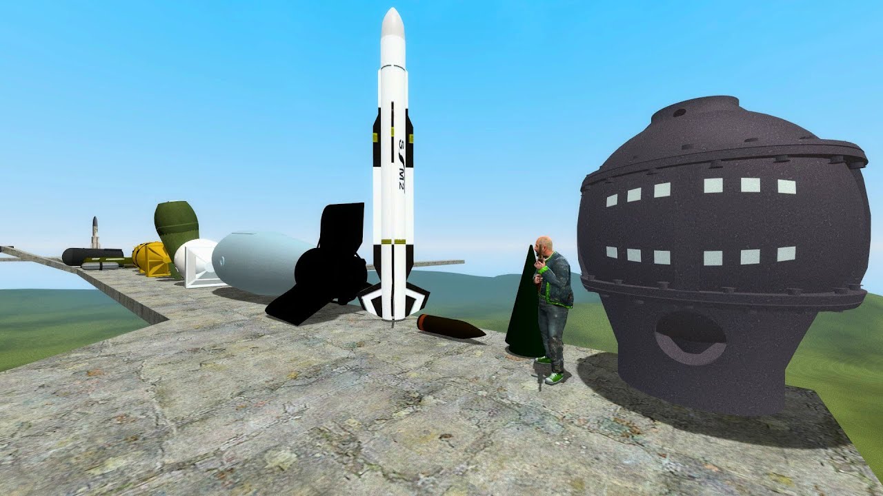 ALL THE NUKES AND ATOMIC BOMBS AND MISSILES ARE HERE in GMod☠️- Garry's ...