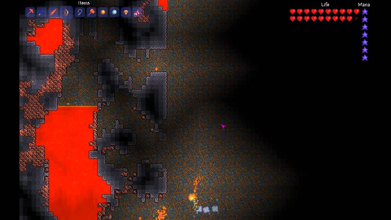 Terraria glitch: So Earth is flat after all - YouTube