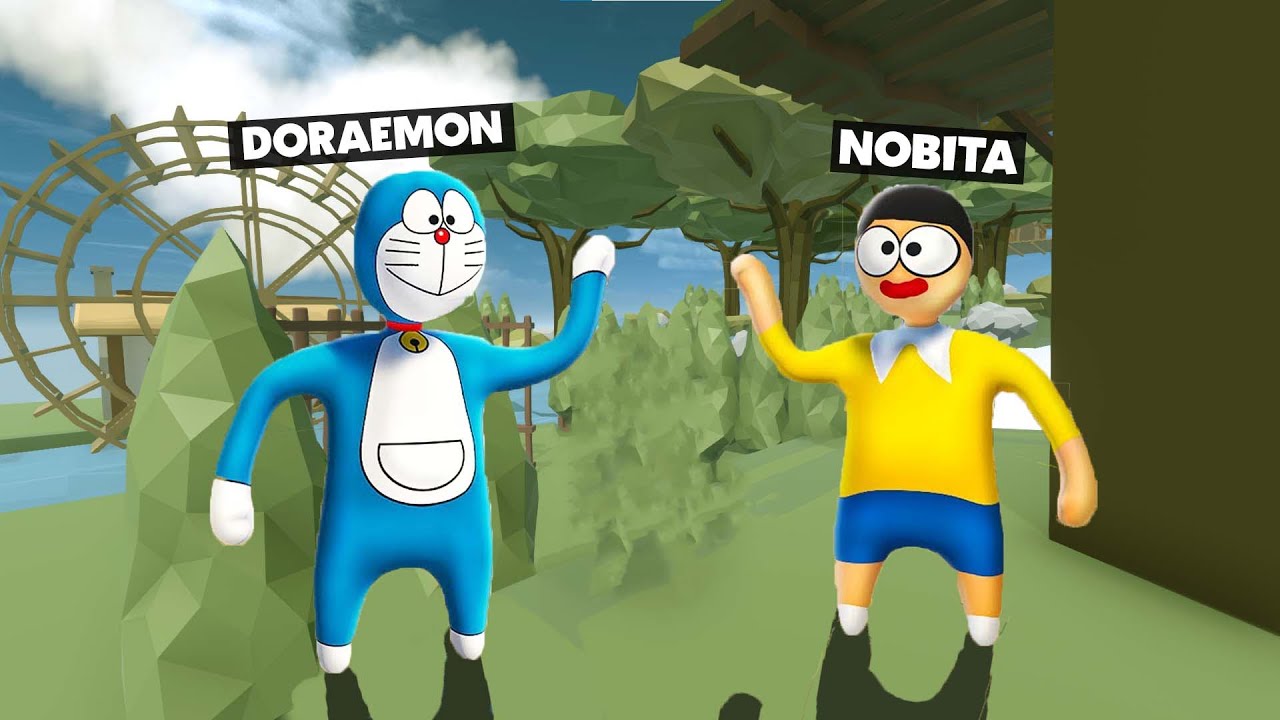 DORAEMON And NOBITA In HFF!! With @epicdipic !! Tree House - YouTube