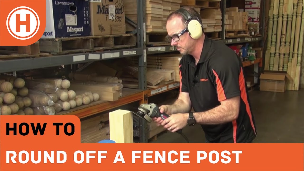 How To: Round Off The Top Of A Fence Post Before Adding A Turned ...