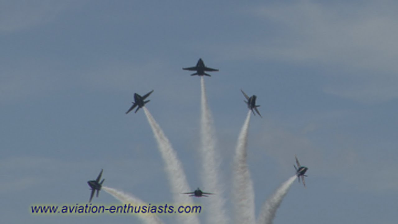 2014 Naval Air Station Oceana Air Show Blue Angels Delta Breakout ...