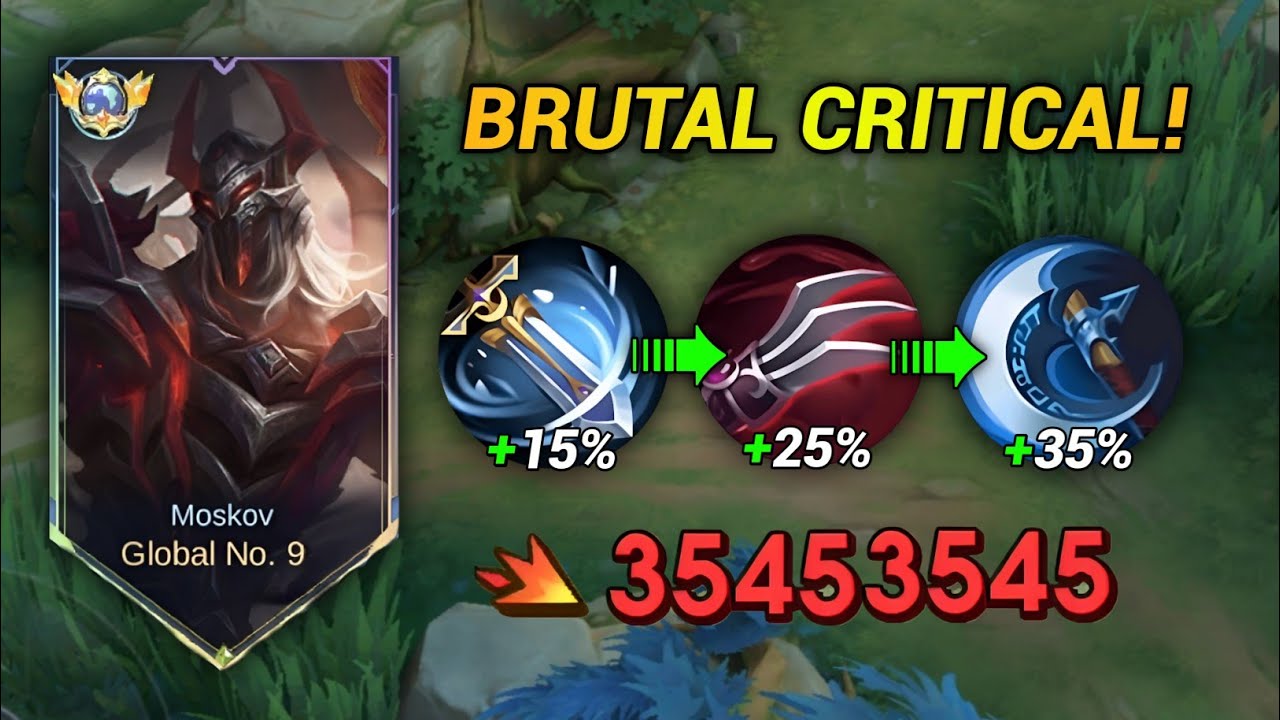 NEW MOSKOV UNDERRATED CRITICAL DAMAGE ONE HIT BUILD! 100% BROKEN! BEST ...