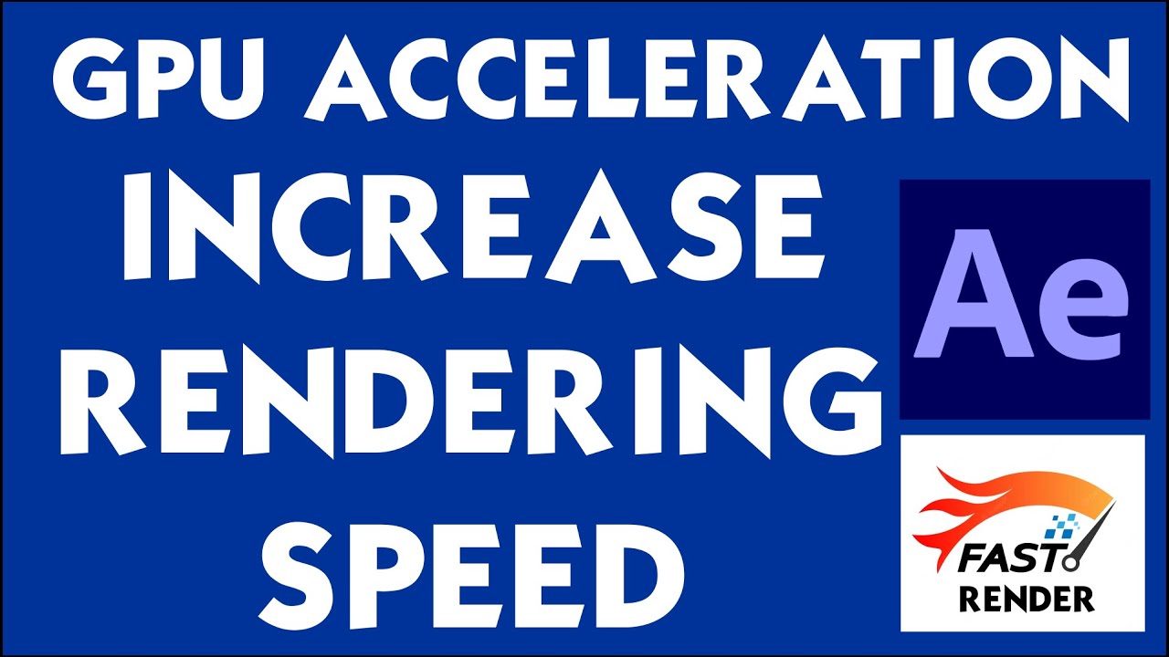 How To Inrease After Effects Render Speed | Fast Render After Effects ...