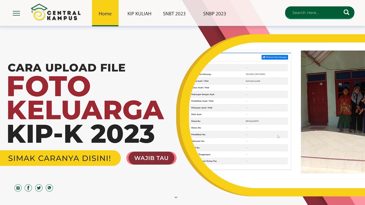 TERBARU,FORMAT FOTO KELUARGA KIP KULIAH 2023 ,WAJIB TERLIHAT JELAS ...