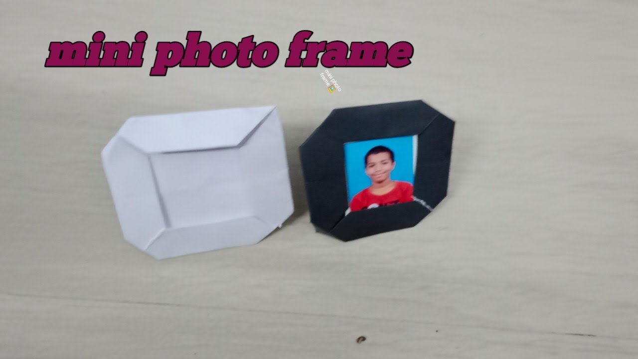mini photo frame easy //how to make mini photo frame easy - YouTube