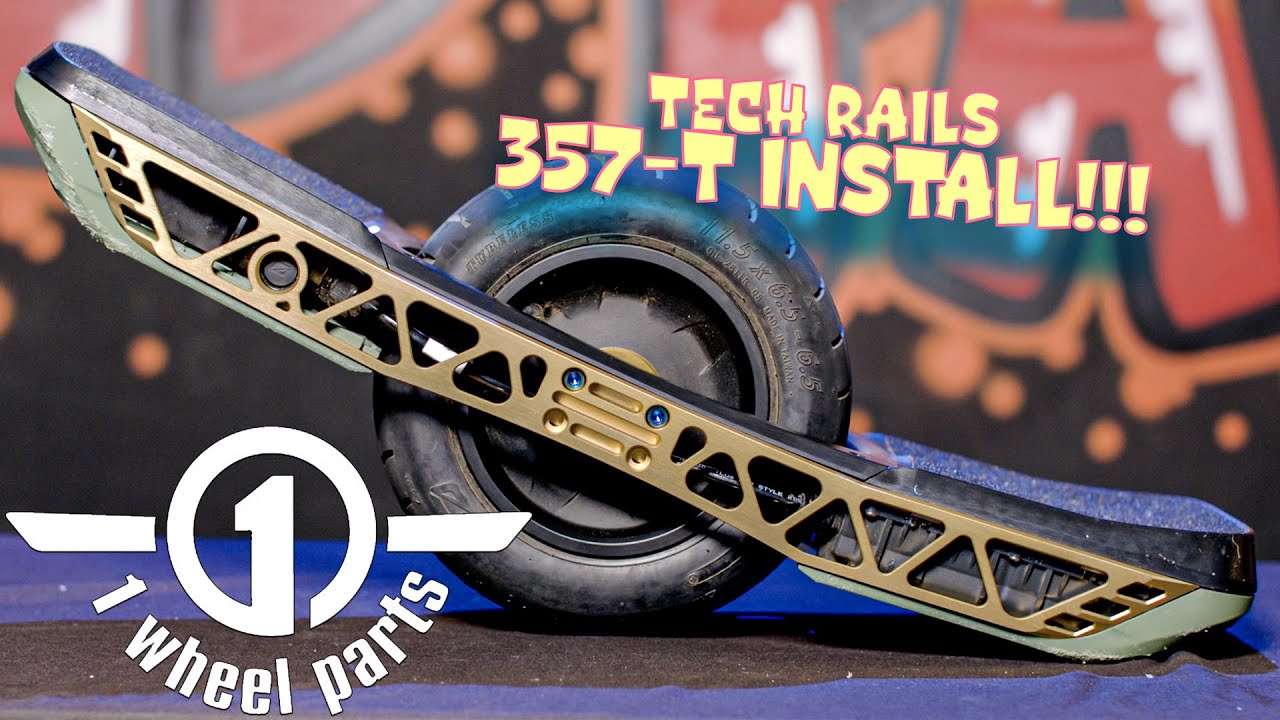 ONEWHEEL GT- 357- TECH RAILS 357-T INSTALL - YouTube