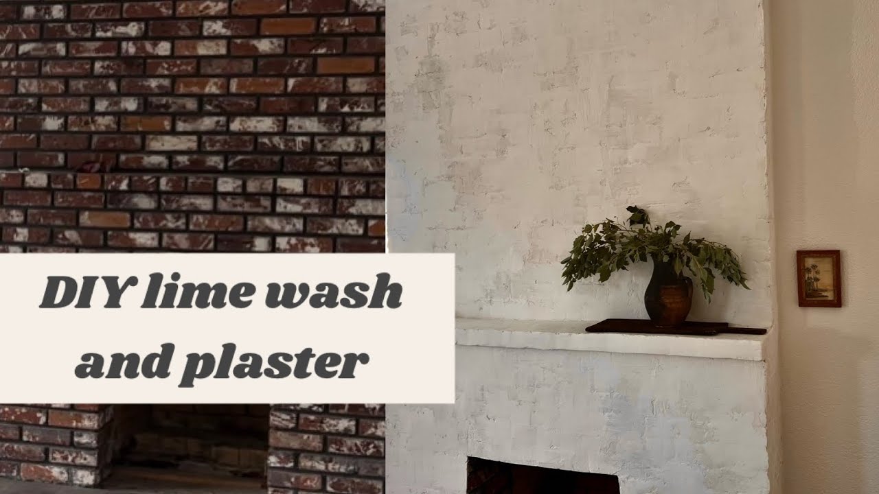 Lime wash Fireplace Reno DIY Venetian Plaster - YouTube