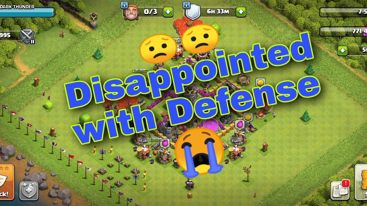 So much disappointed with my defense 😟😟........ clash of clans - YouTube