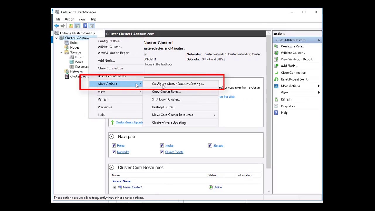 7 Windows Server 2016 Quorum and Witness - YouTube
