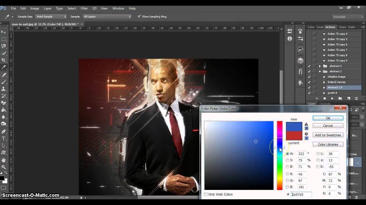 Abstract Photoshop Tutorial - YouTube