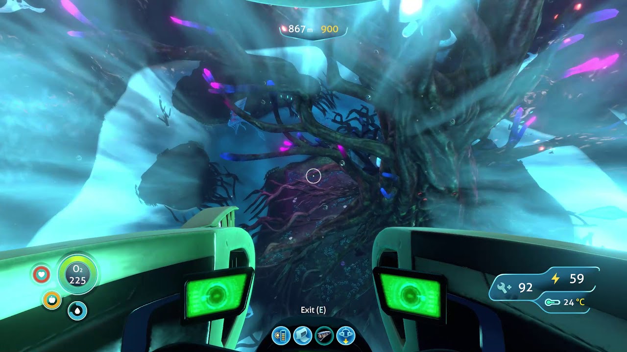 Subnautica giant cove tree glow - YouTube