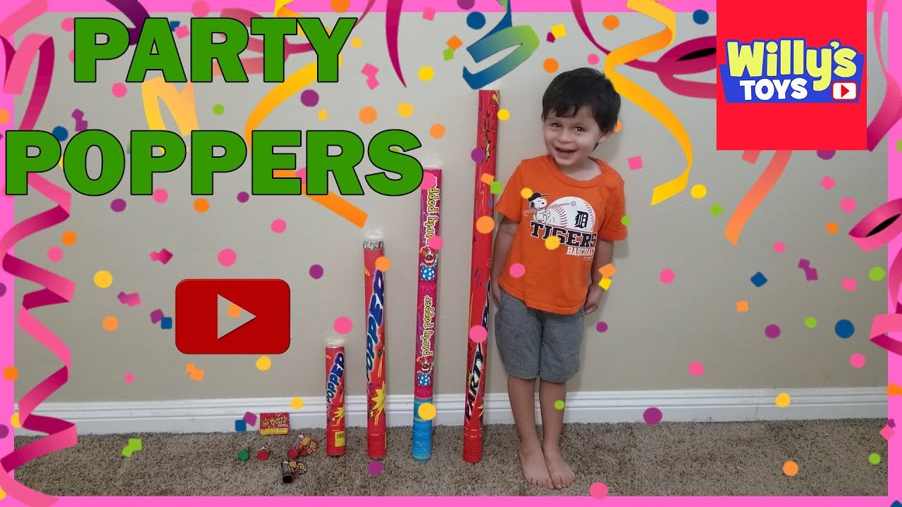GIANT PARTY POPPERS FIREWORKS With Tons of Confetti - Willy's Toys ...