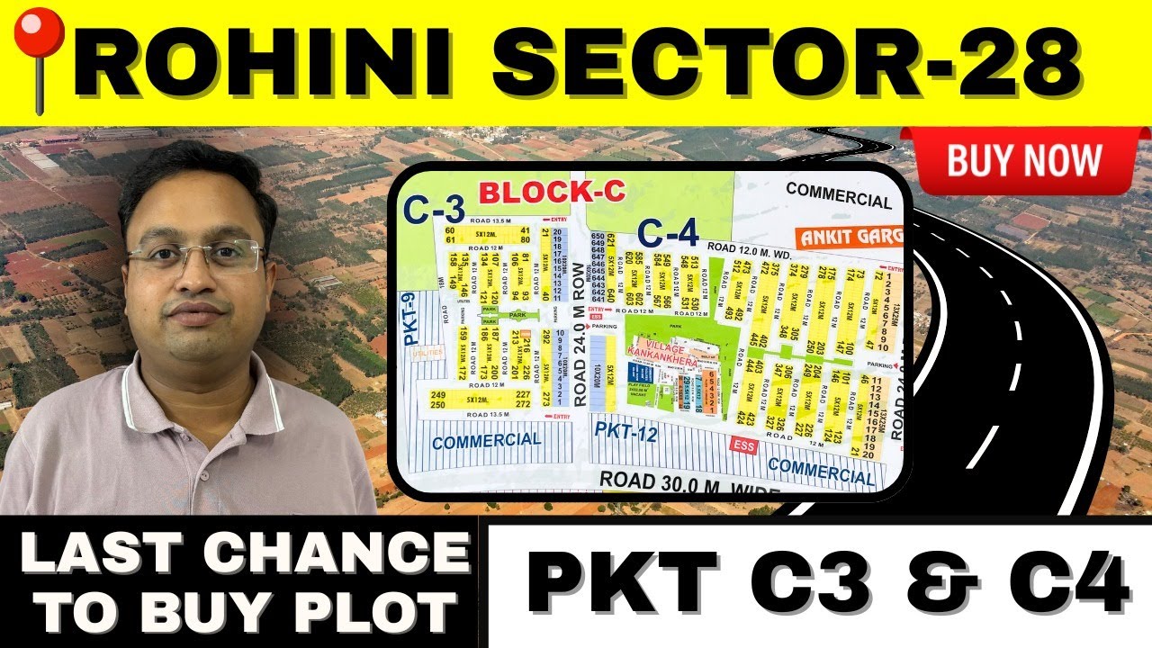 ROHINI SECTOR 28 PKT C3&C4 || PRICE UPDATE & TOUR || START FROM 90LACS ...