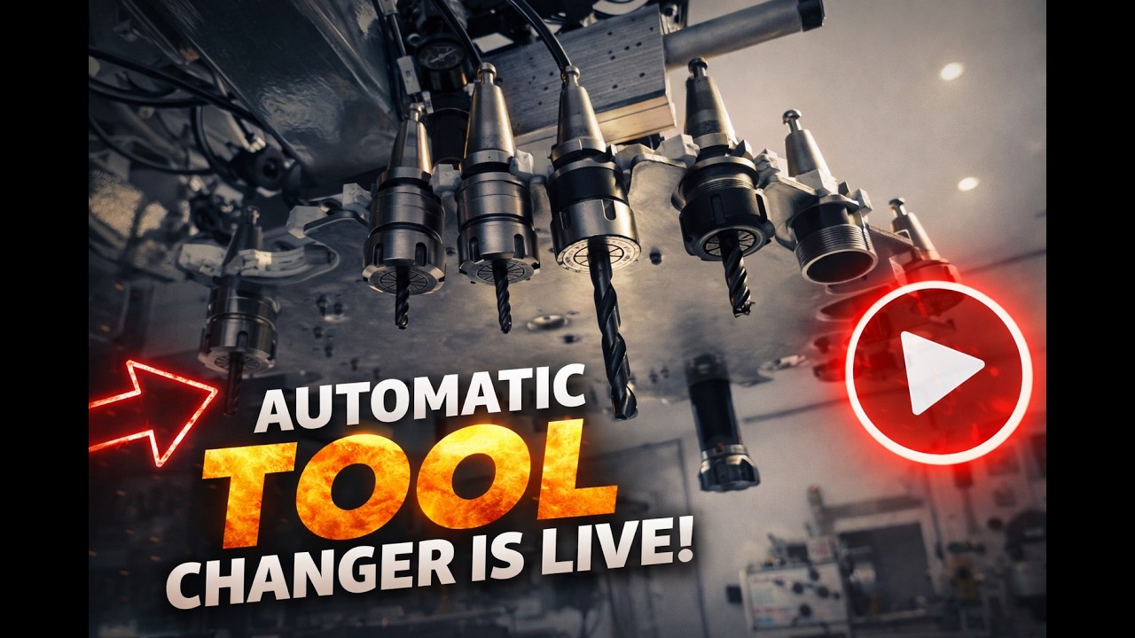 Automatic tool changer is finally live! - YouTube