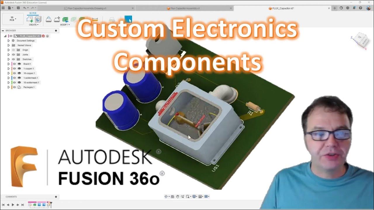 Designing Components for Fusion 360 Electronics Libraries - YouTube