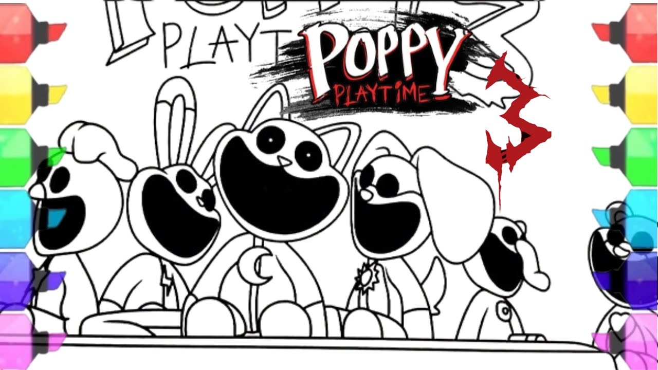 Poppy Playtime Chapter 3 Coloring Pages/How to Color All Characters ...