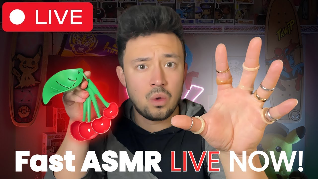 FAST ASMR LIVE: Intense Triggers & Satisfying Sounds You’ll Love! - YouTube