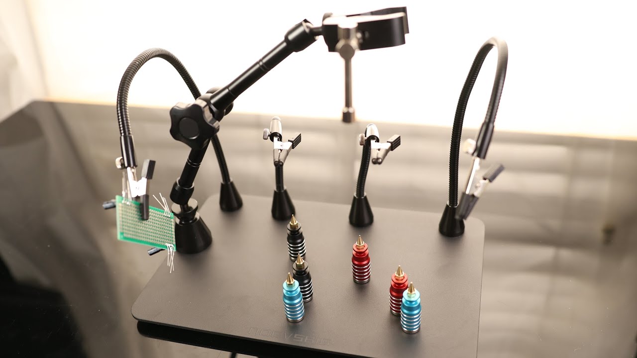 NOEVSBIG Magnetic Helping Hands, Soldering PCB Holder with Large ...