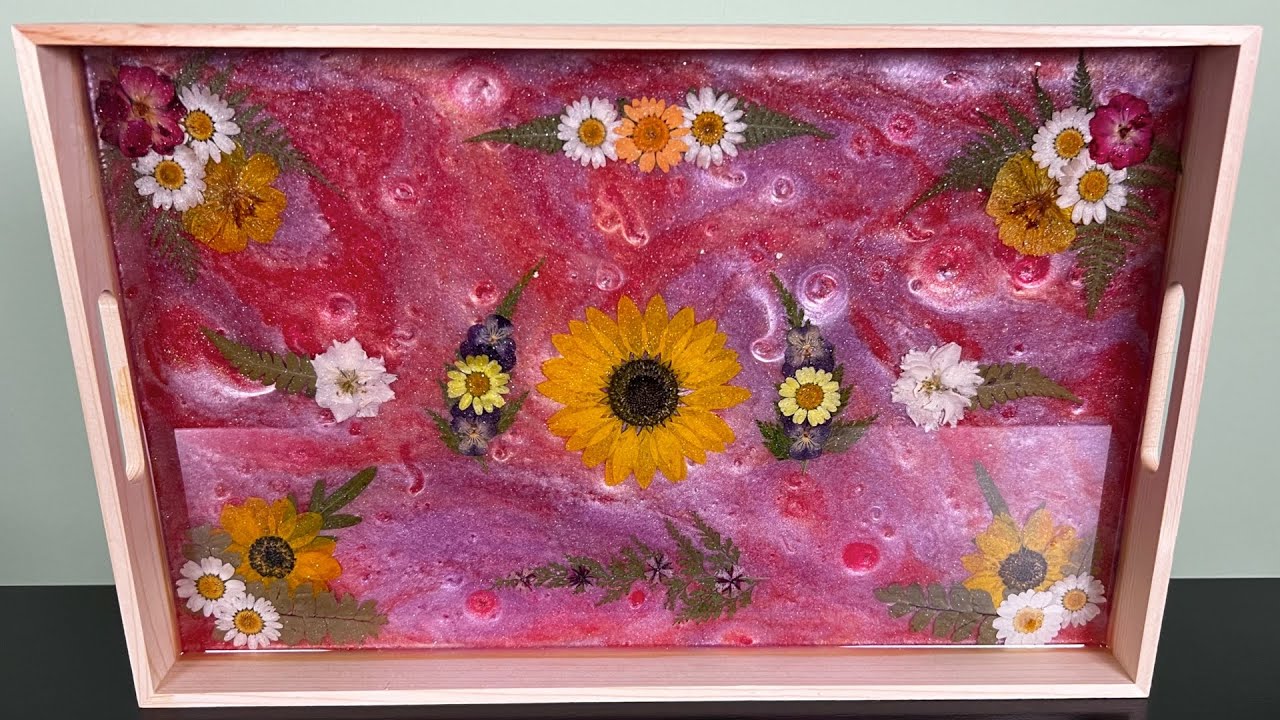 Tray For Spring - Beautiful Flower Tray To Celebrate The Coming Of ...