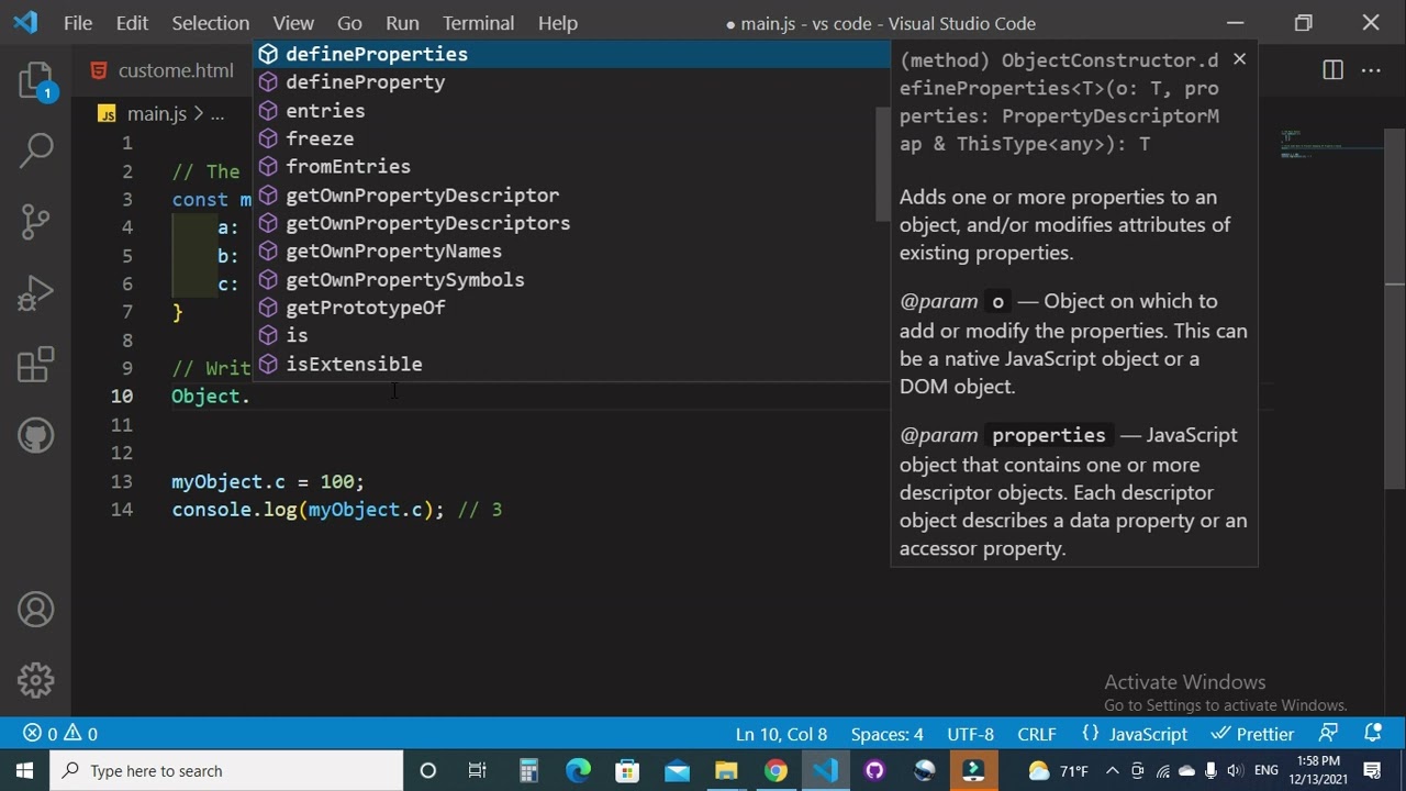 Elzero-challenges || javascript || very easy || prevent property change - YouTube
