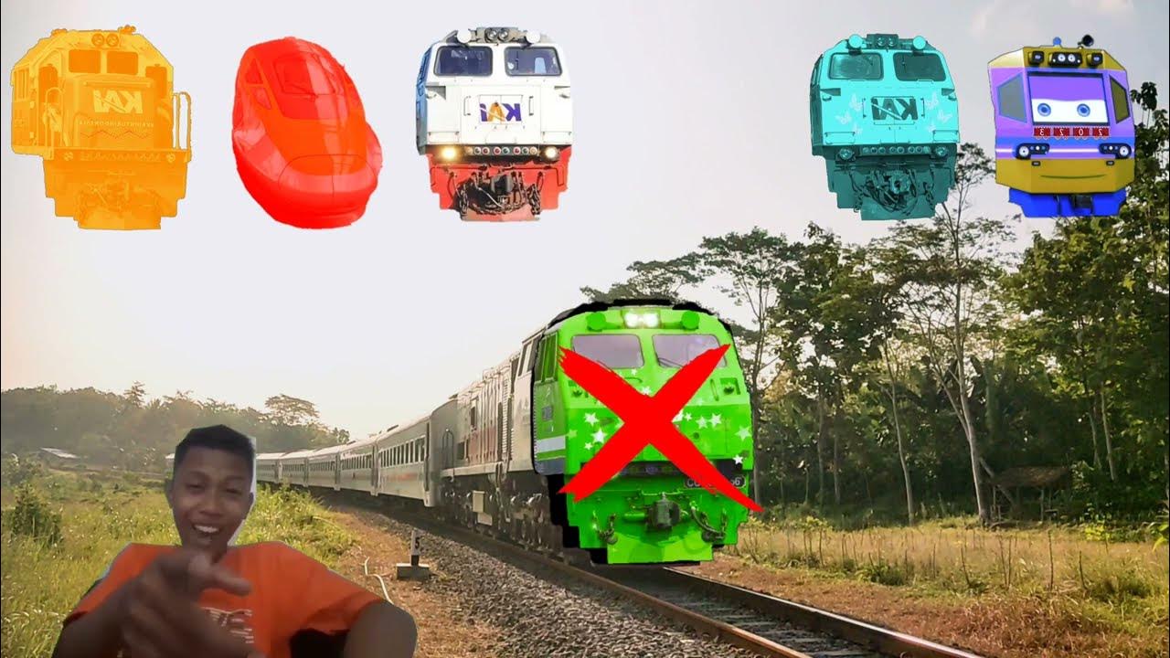 KERETA LUCU !! Tebak Gambar Kereta Api CC206 Pelan pelan pak Sopir ...