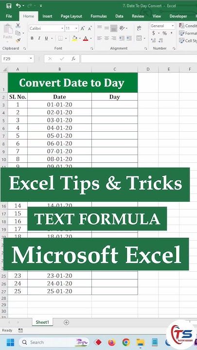 Text Formula | Excel Tips and Tricks #excel #shorts - YouTube