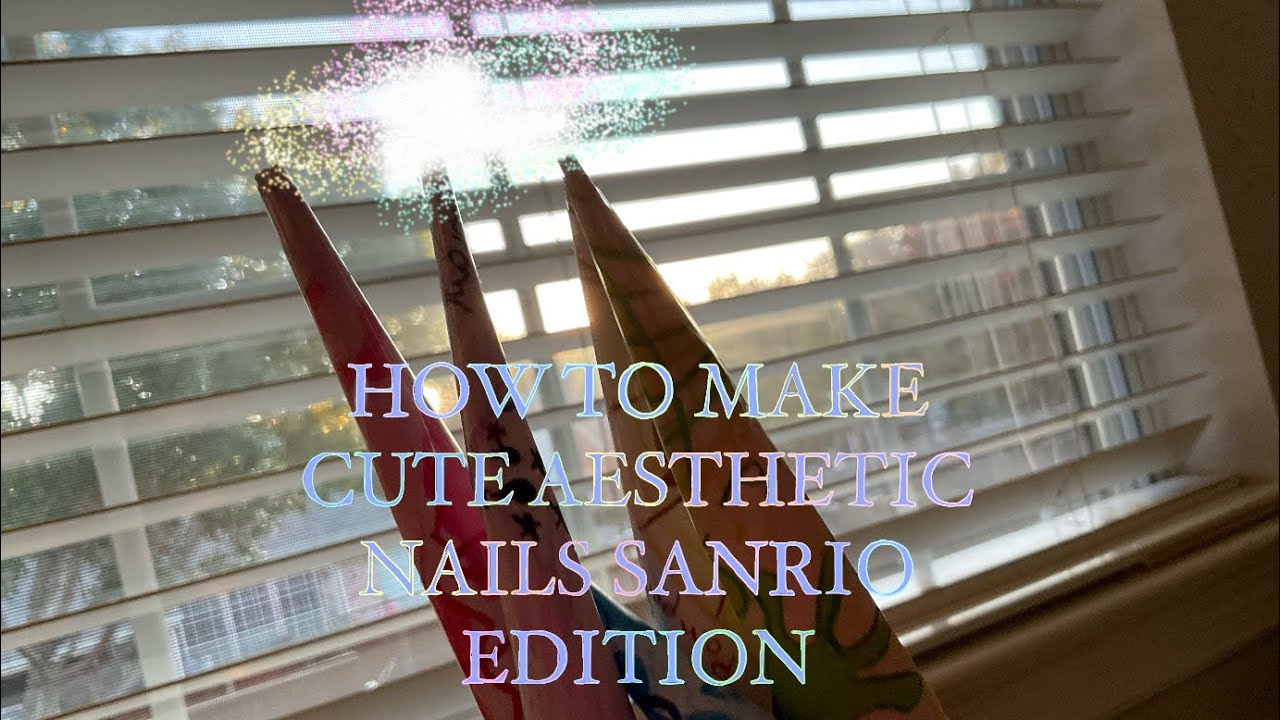 How to make aesthetic paper nails, Sanrio Edition! |@Artikadrawings| By ...