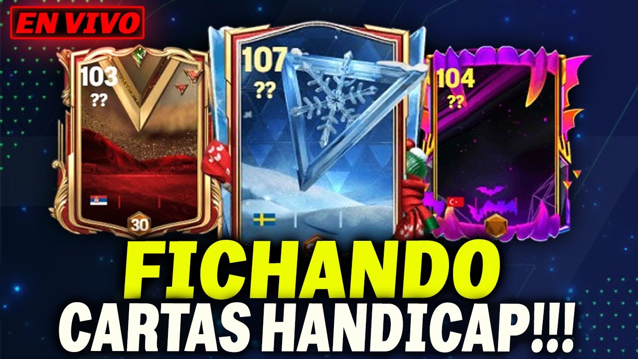 FICHANDO CARTAS HANDICAP PARA MEJORAR MI CUENTA !!! AUN HAY JUGADORES ...