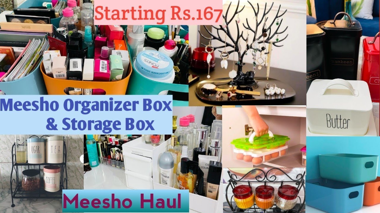 Meesho Home Organizer & Home Storage Haul | Home & Kitchen Haul ...