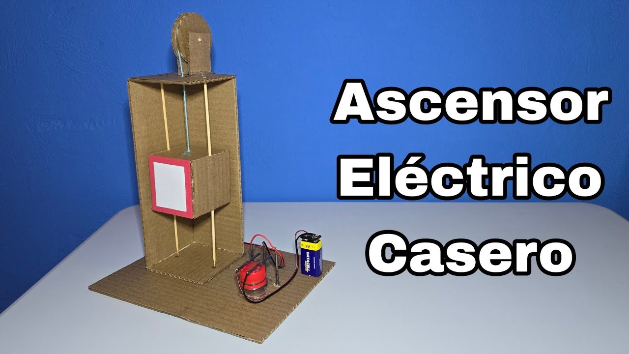 Cómo Hacer Un Ascensor Eléctrico De Cartón | Proyectos Casero - YouTube