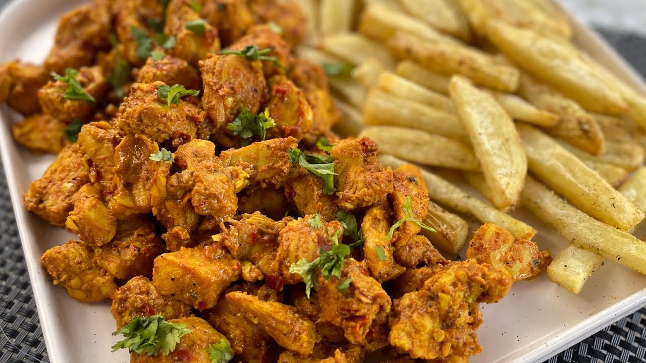 🔥Tandoori Chicken + Homemade Chips Recipe! - YouTube