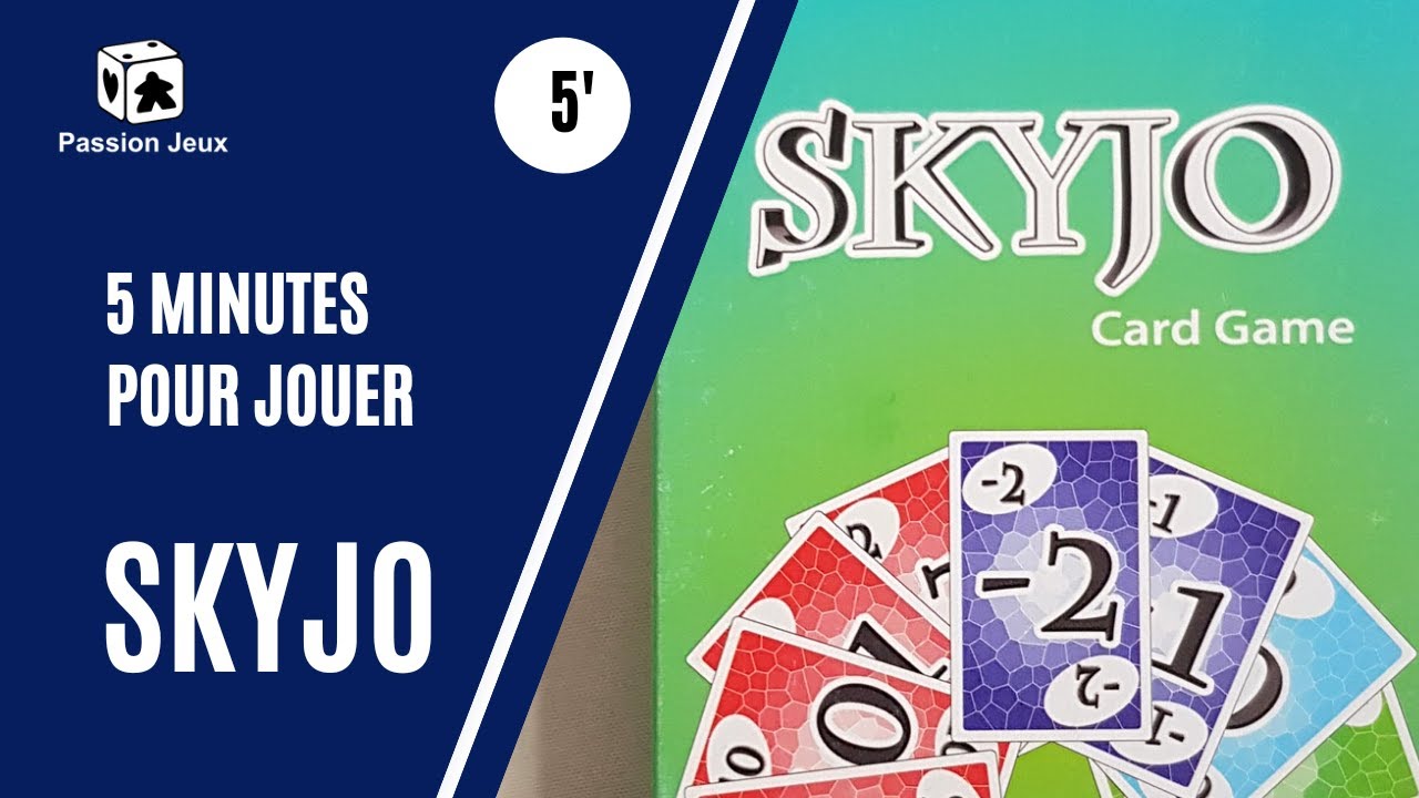 5 minutes pour jouer à Skyjo ! - Règles accessibles avec sous titres ...