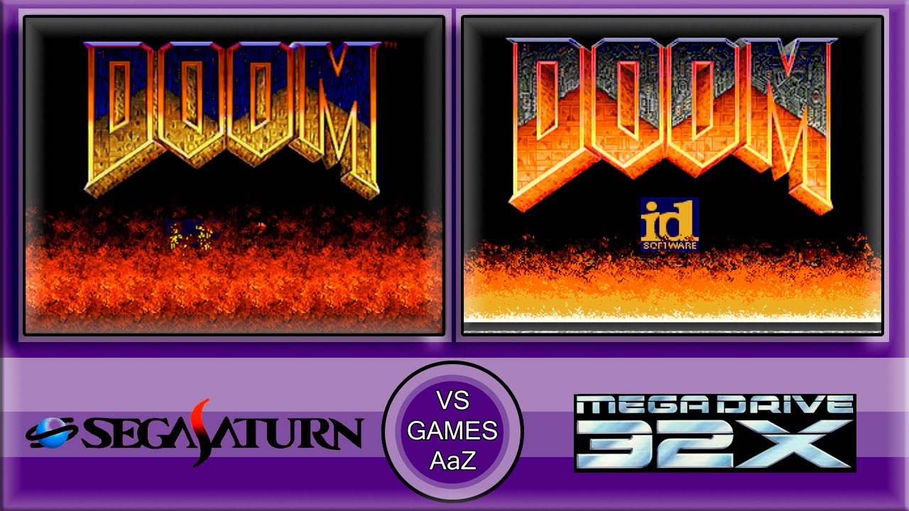 Doom VS Doom Resurrection - Sega Saturn VS SEGA 32X - Side By Side ...