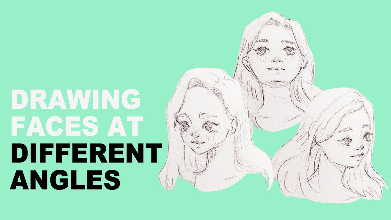 drawing session | faces at different angles - YouTube
