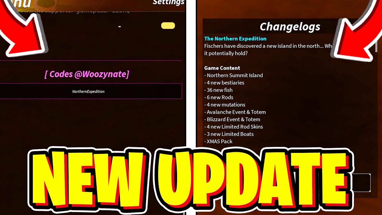 FISCH NORTHERN EXPEDITION UPDATE! (NEW CODES, NEW RODS SHOWCASE, XMAS ...