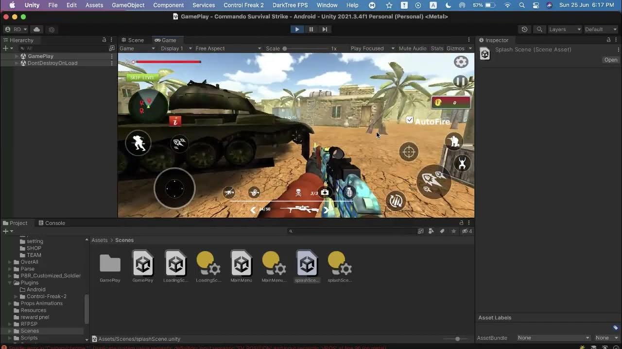 commando survival unity source code - unity project - unity game - YouTube
