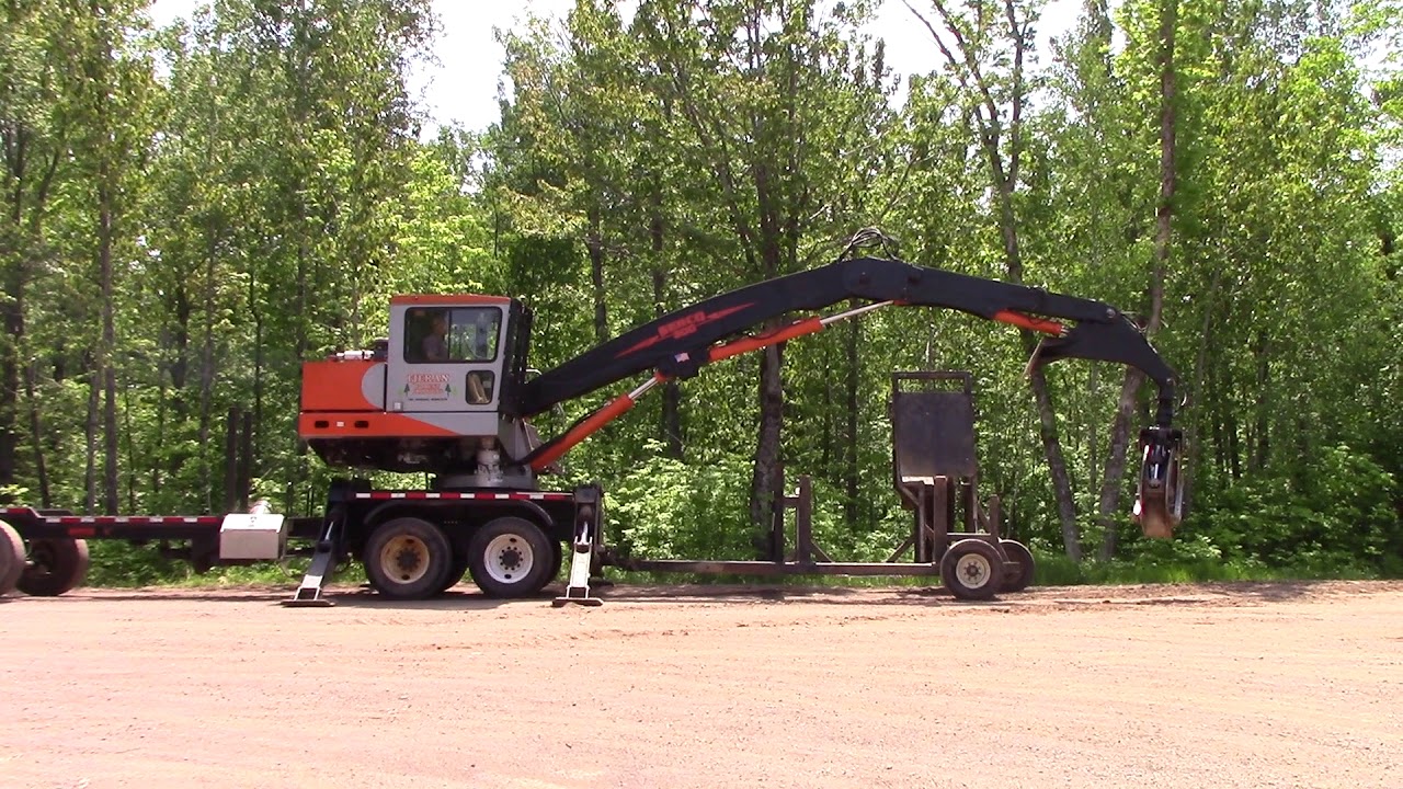 2017 Serco 300 Self Propelled Loader with 72" Serco Slasher Saw - YouTube