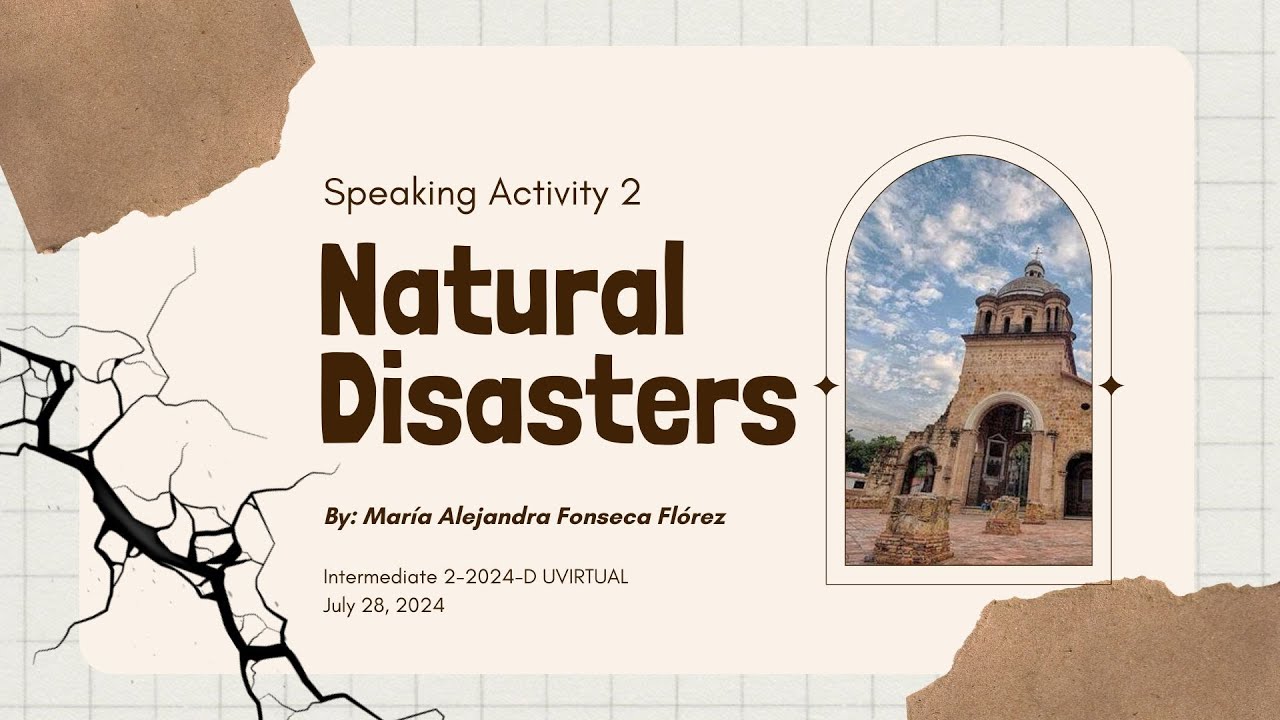 "CÚCUTA EARTHQUAKE": Speaking Activity 2 - Natural Disasters - YouTube