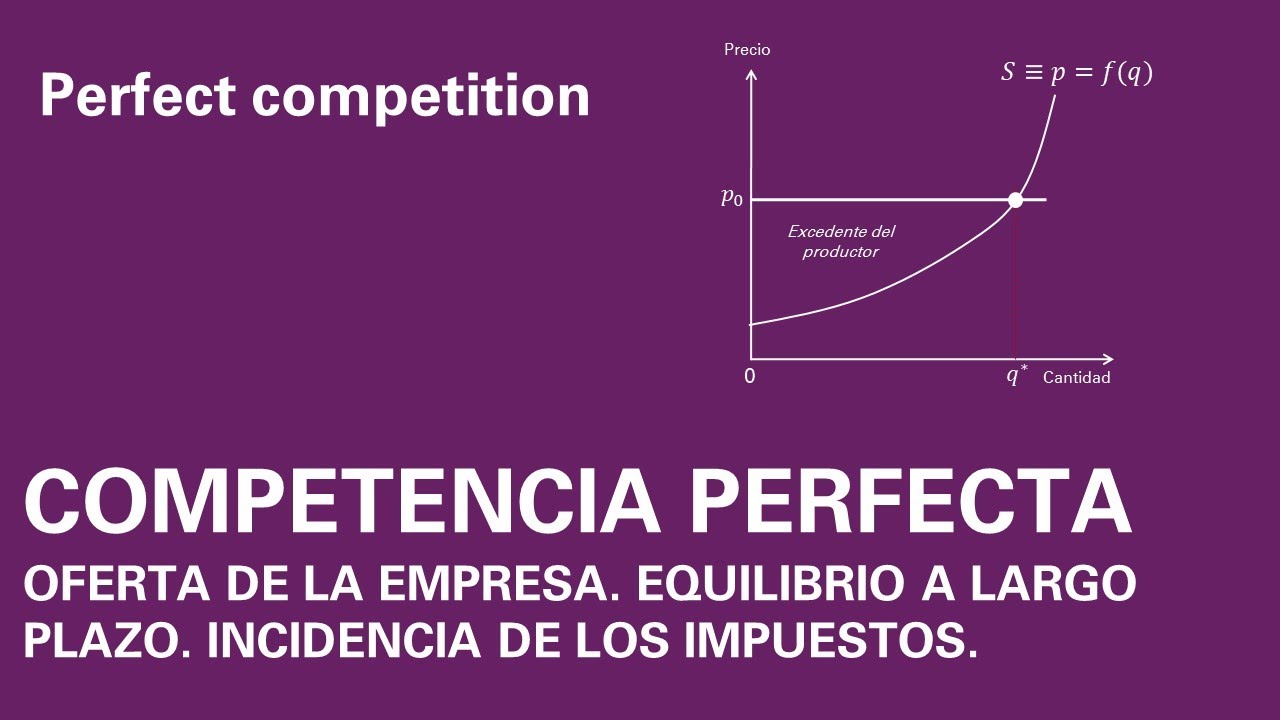 Microeconomía capítulo 5: Competencia perfecta (2/3) [Perfect ...