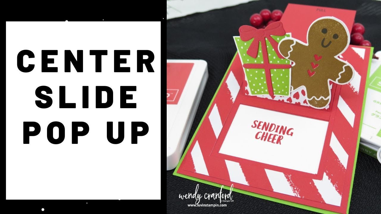 Center Slide Pop Up Card | Craft with Me In The Rain - YouTube
